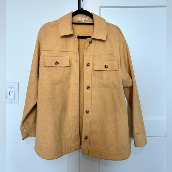 Madewell | Tops | Yellow Madewell Shacket | Poshmark